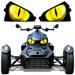 Roadster Headlight Eye Graphics Decal Cover Compatible With Can-am ...