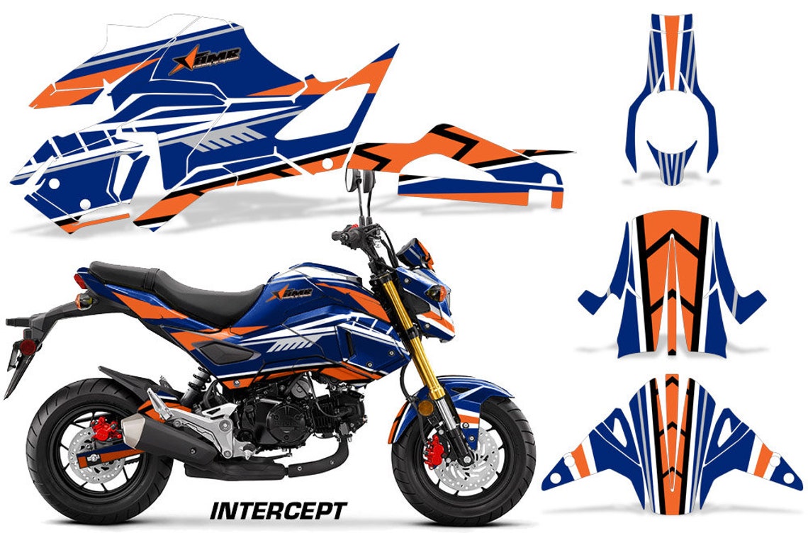 Graphics Full Decal Sticker Kit Wrap Compatible With Honda Grom 125 ...