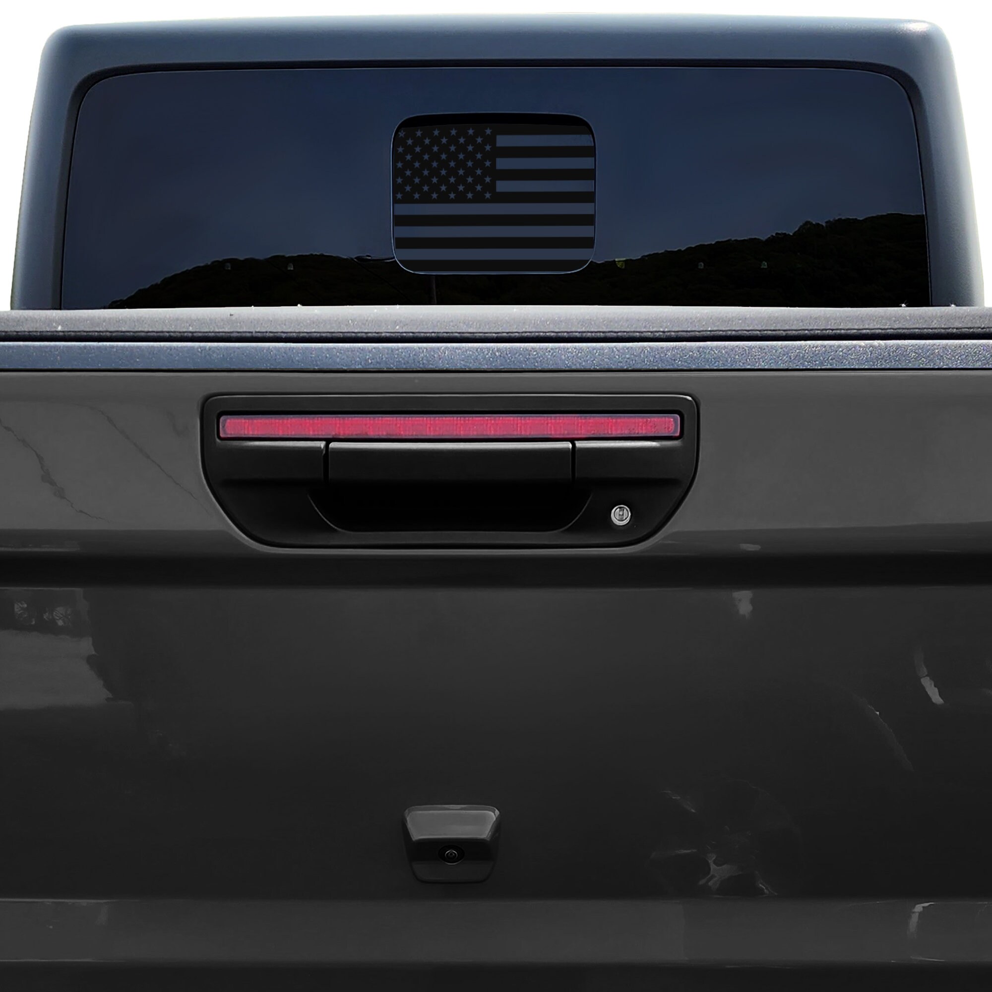 Vinyl Decal Fits 2020-2023 Gladiator Back Middle Window American Flag ...