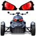 Roadster Headlight Eye Graphics Decal Cover Compatible With Can-am ...