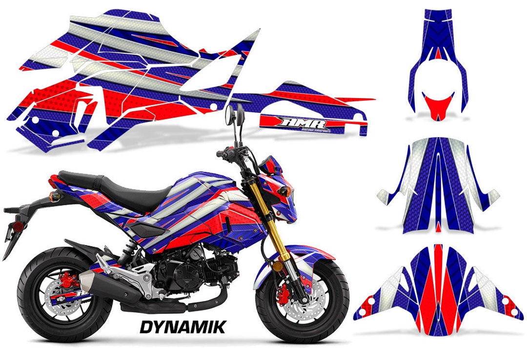 Graphics Full Decal Sticker Kit Wrap Compatible With Honda Grom 125 ...