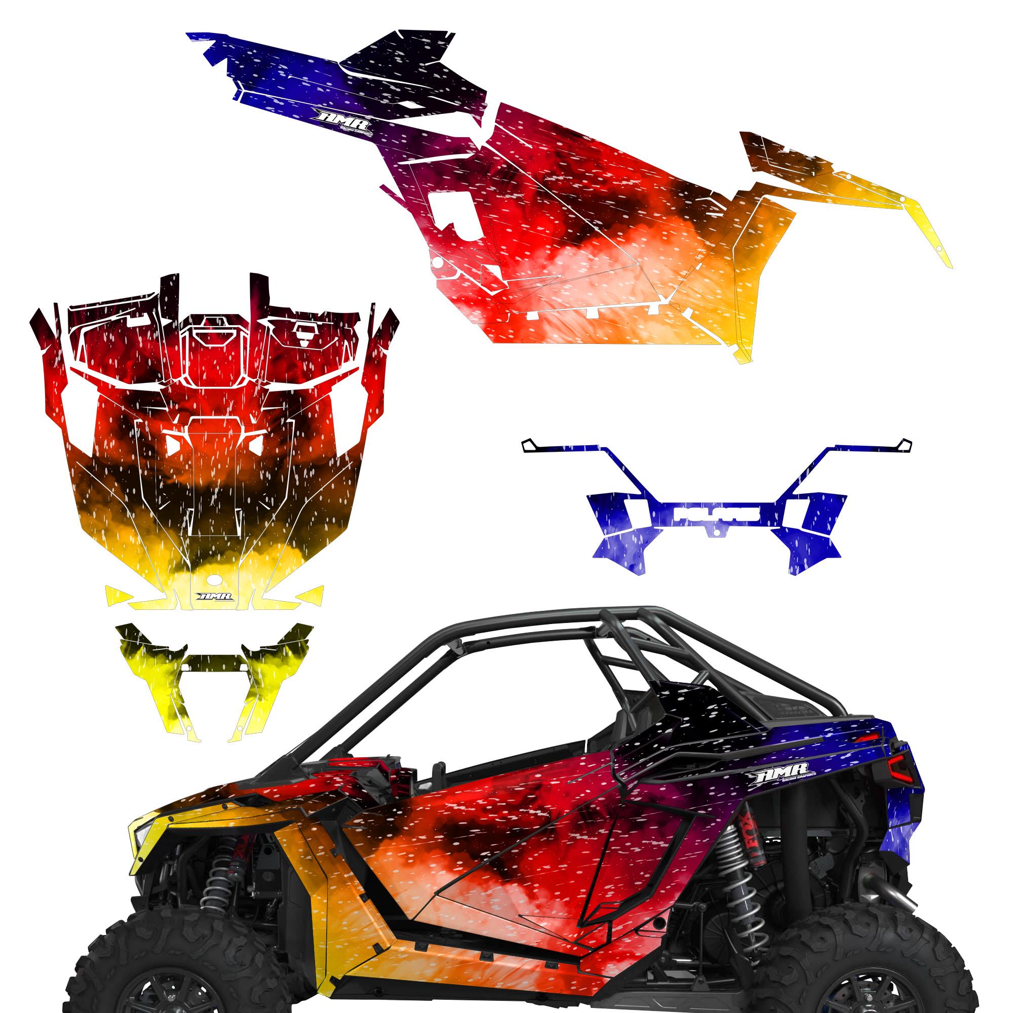 UTV Graphics Kit Sticker Decal Compatible With Polaris RZR Pro XP 2 ...