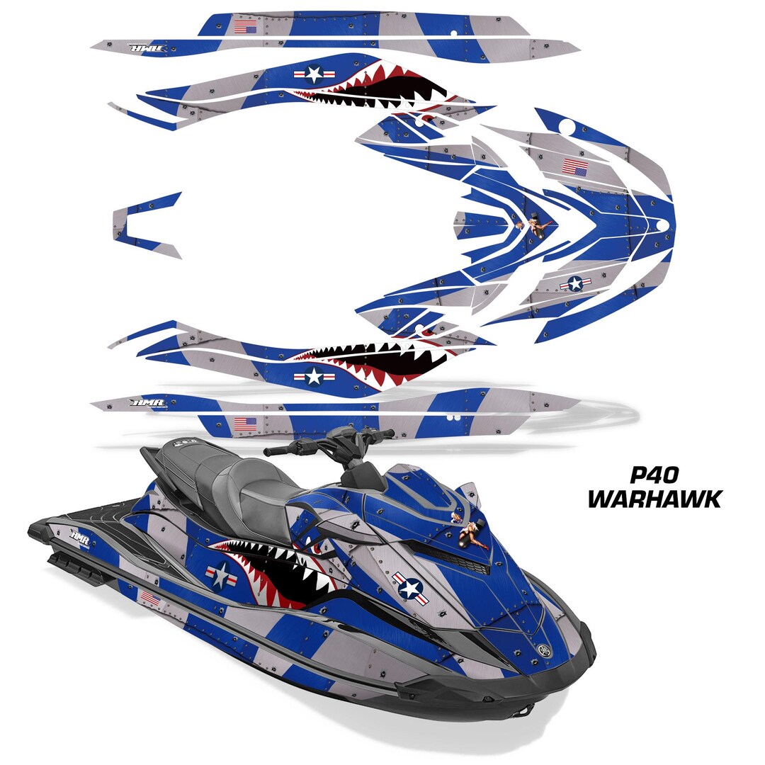 Jet Ski Graphics Decals Stickers for Yamaha Wave Runner GP1800R 2021 ...