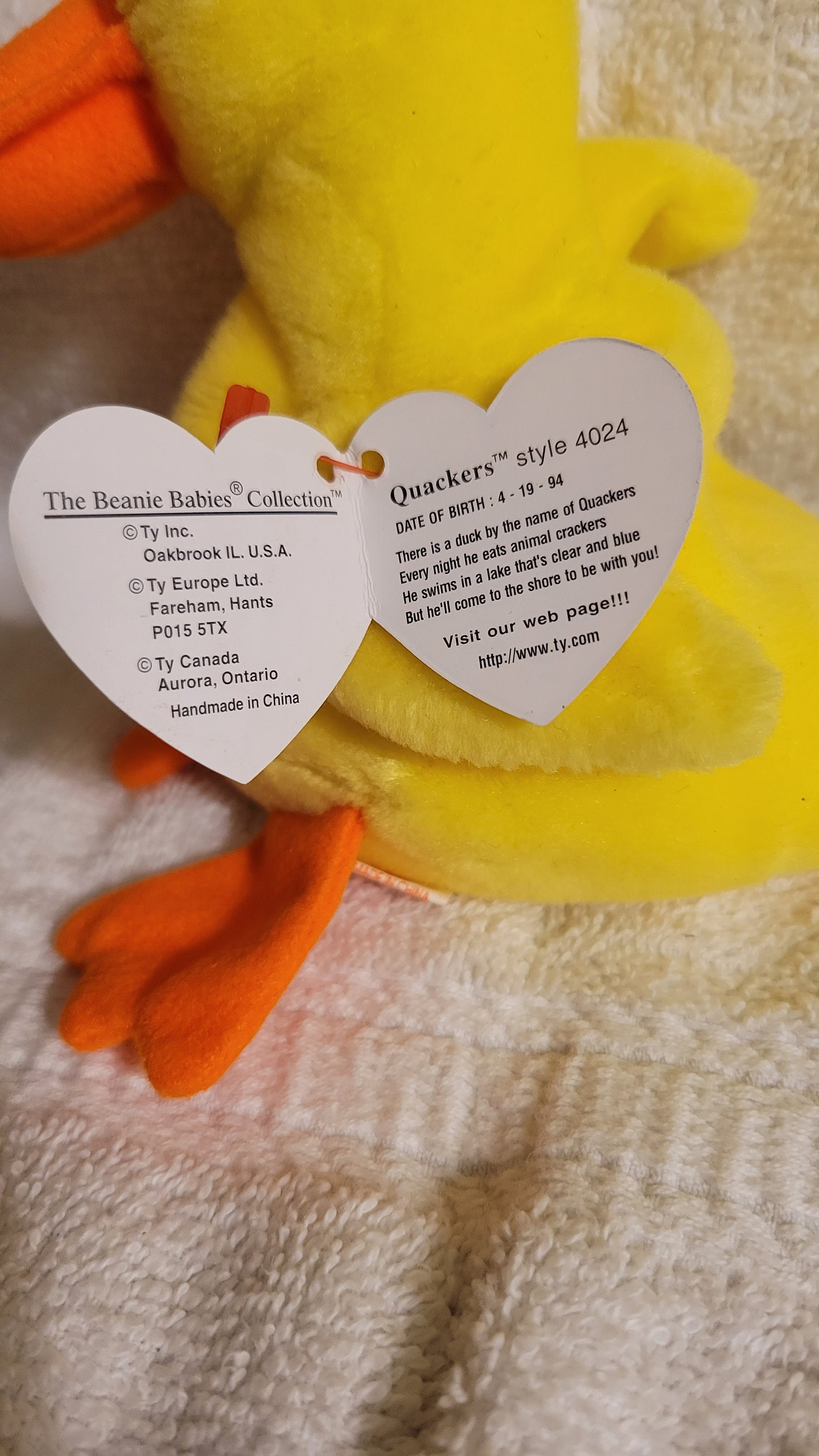 RARE QUACKERS Beanie Baby W/multiple Errors - Etsy