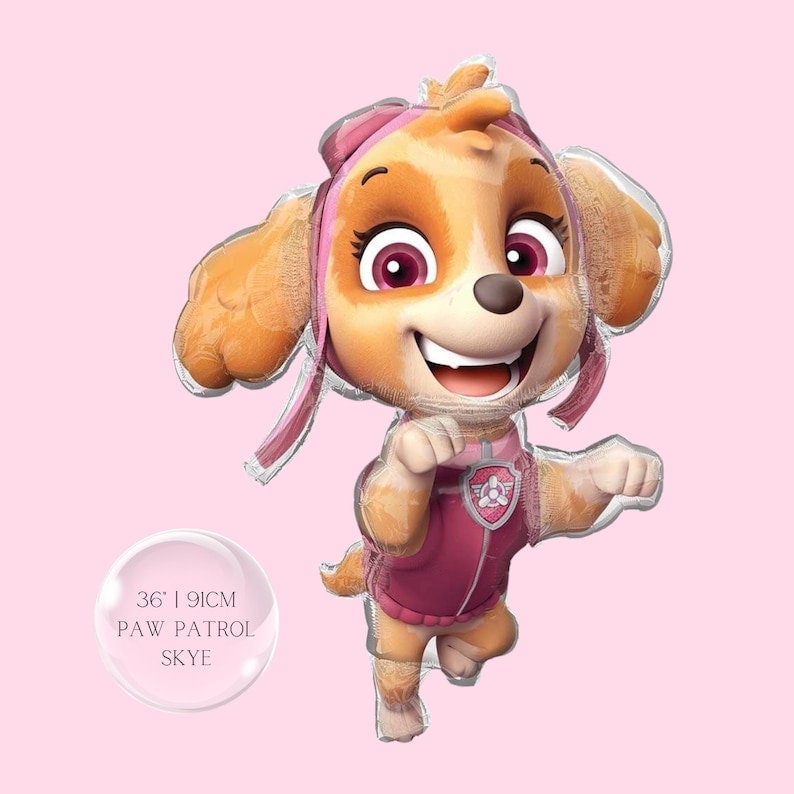 Skye Paw Patrol Birthday Party Supplies: Banner, Balloons & Decorations ...