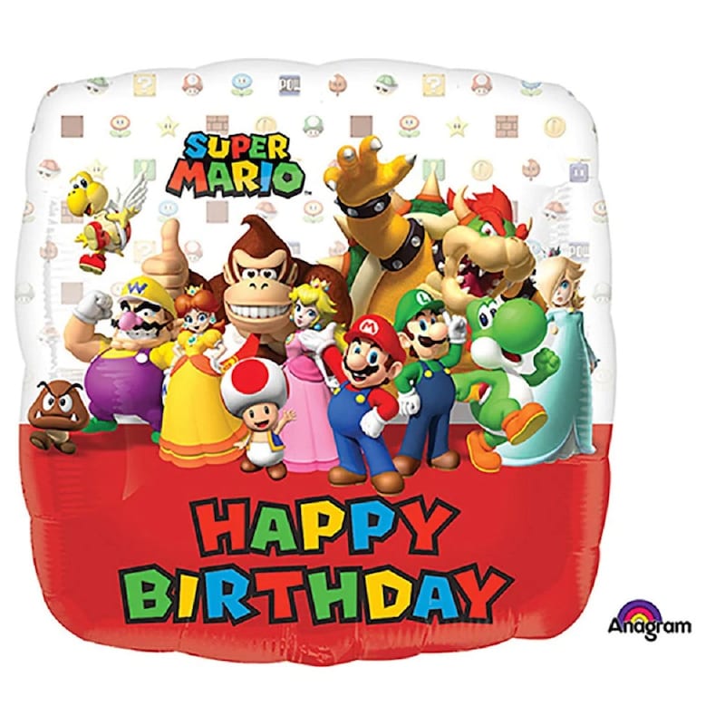 Mario Balloons - Etsy