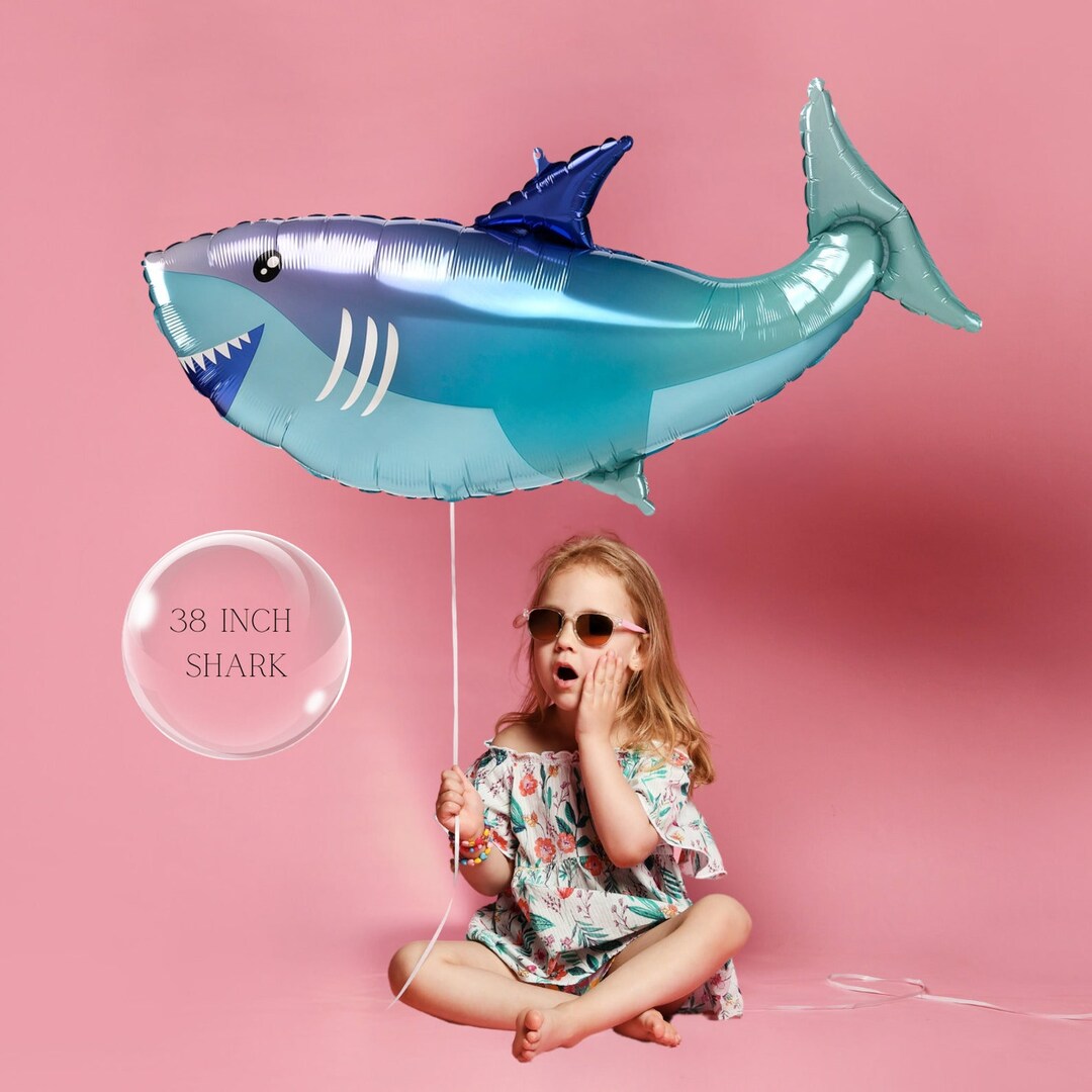 Foil Shark Balloon Kit: Under the Sea Party Decor - Etsy