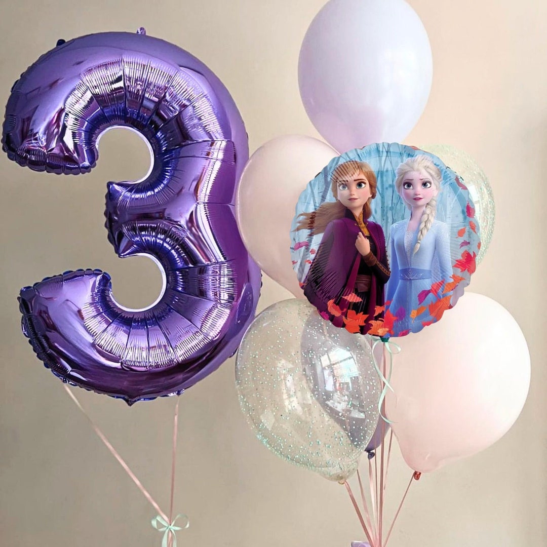 Frozen Elsa Birthday Balloon Bouquet: Winter Onederland Party Decor - Etsy