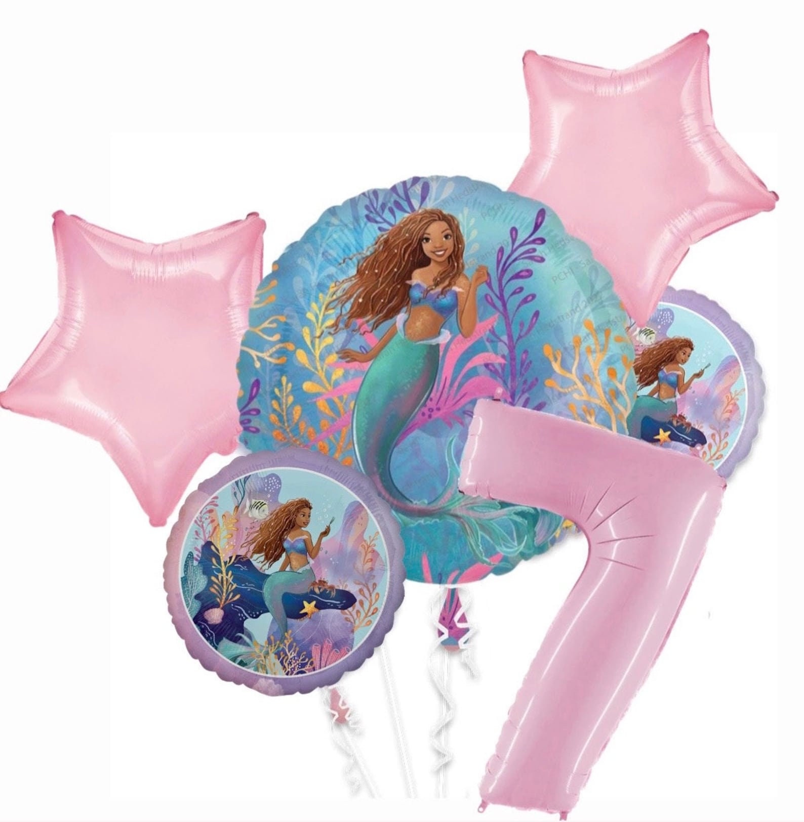 Little Mermaid Balloon Bouquet: Ariel Under the Sea Party Decor - Etsy