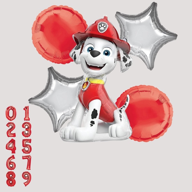 Paw Patrol Marshall Balloon: 33" Foil Mylar Party Decoration - Etsy