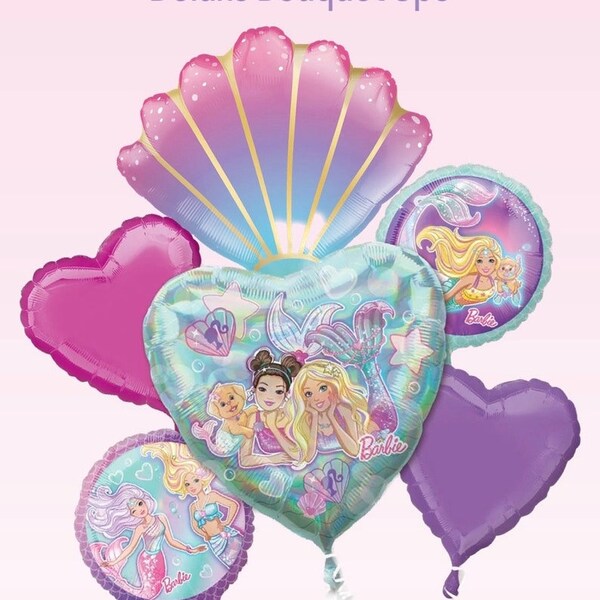 Barbie Mermaid Birthday Topper - Etsy