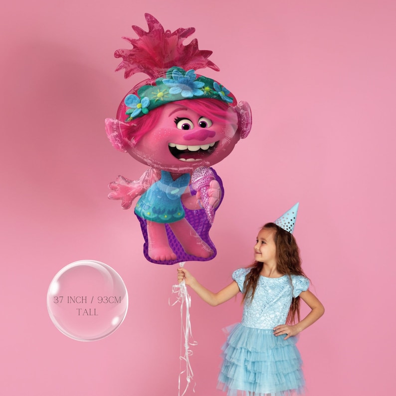 Trolls Poppy Balloon Bouquet: Birthday Party Decoration - Etsy