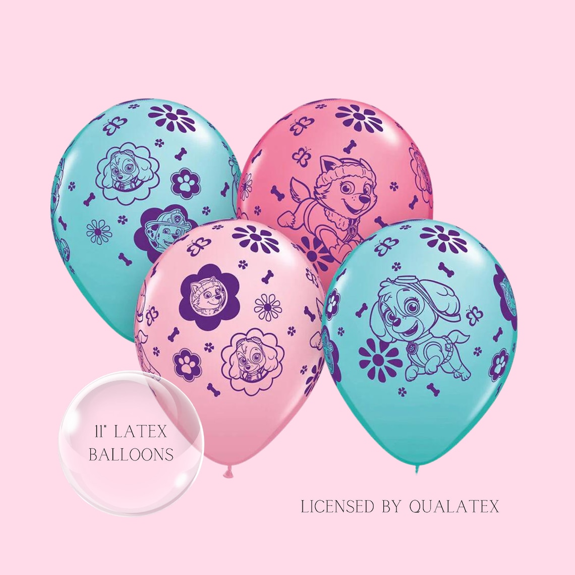 Paw Patrol Skye Balloons: Licensed Girl Birthday Party Decor - Etsy