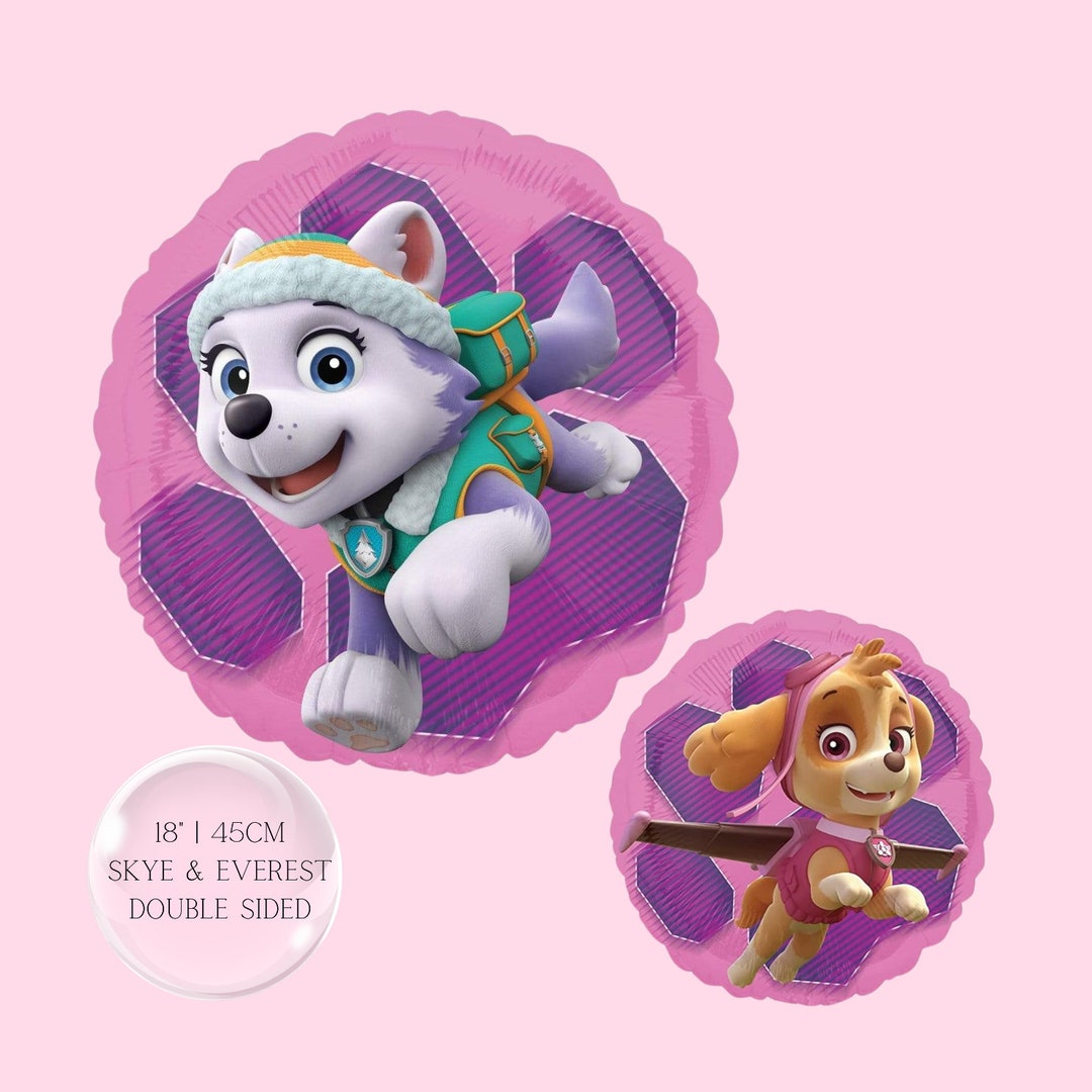 Paw Patrol Skye Balloons: Anagram Licensed Girl Birthday Party Decor - Etsy