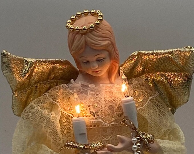 Angel Tree Topper, Lighted Angel Tree Topper, Small Angel Tree Topper ...