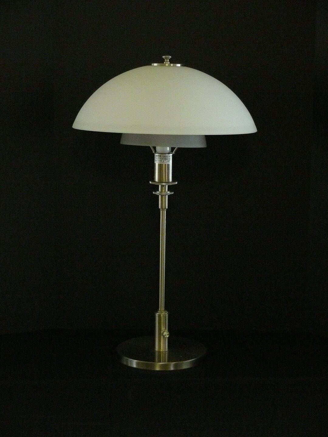 MCM Lamp, Mcm Table Lamp, Glass Lampshade Lamp, Danish Style Lamp, MCM ...