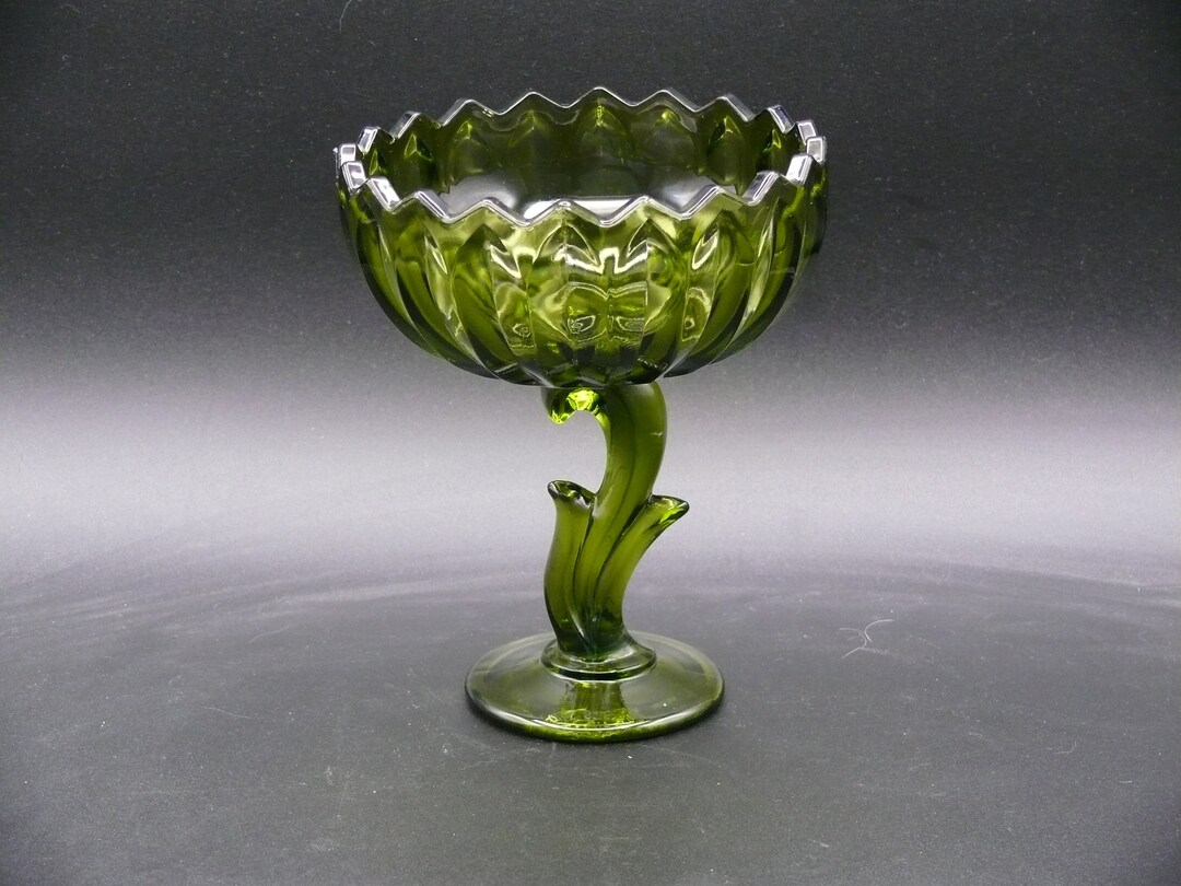 Glass Compote, Vintage Compote, Pedestal Compote, Indiana Compote ...