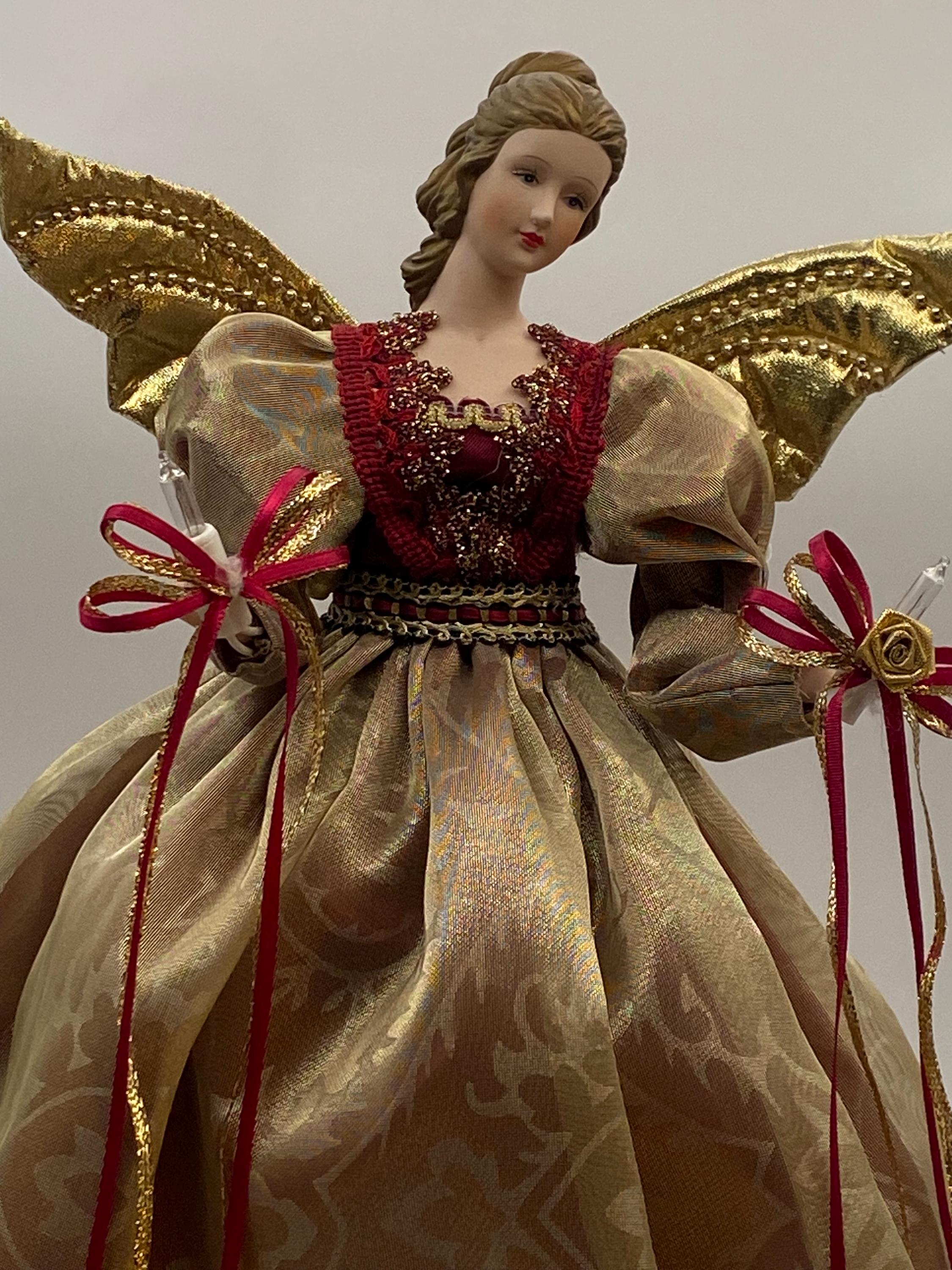 Vintage Dillard Lighted Tree Topper Angel, Lighted Angel, Angel Tree ...
