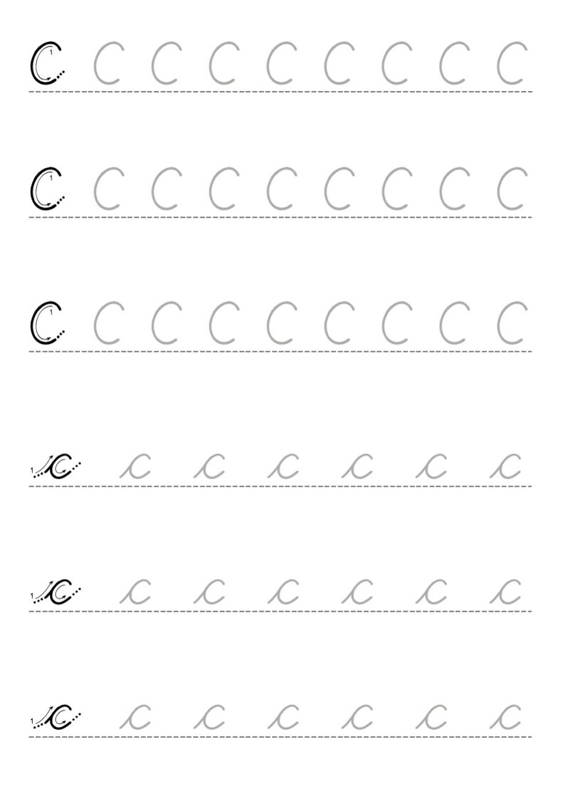 Printable Handwriting Cursive 61 Worksheets Alphabet Letters for Kids ...