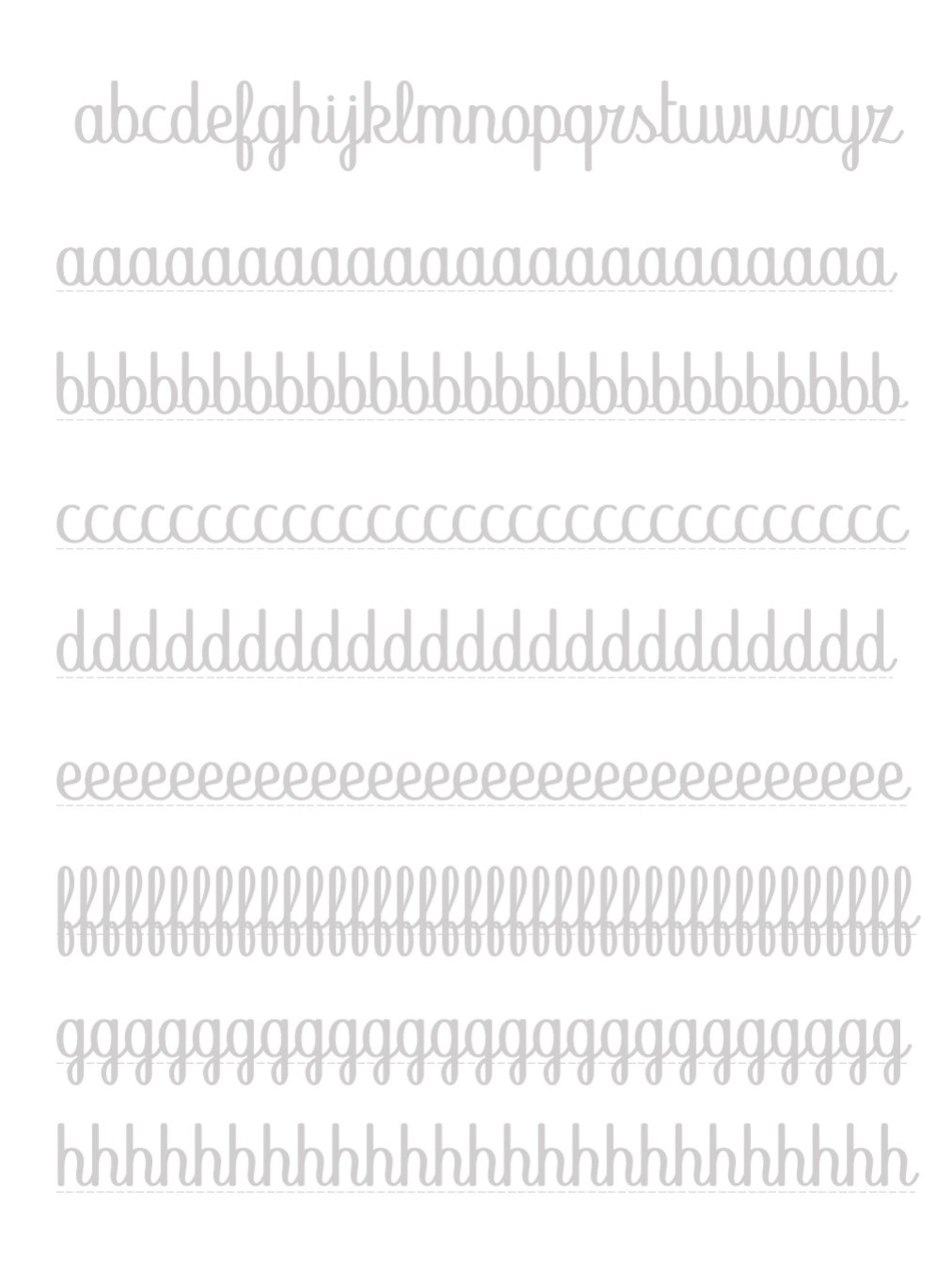 Printable Handwriting Cursive | 61 Worksheets | Alphabet Letters for ...