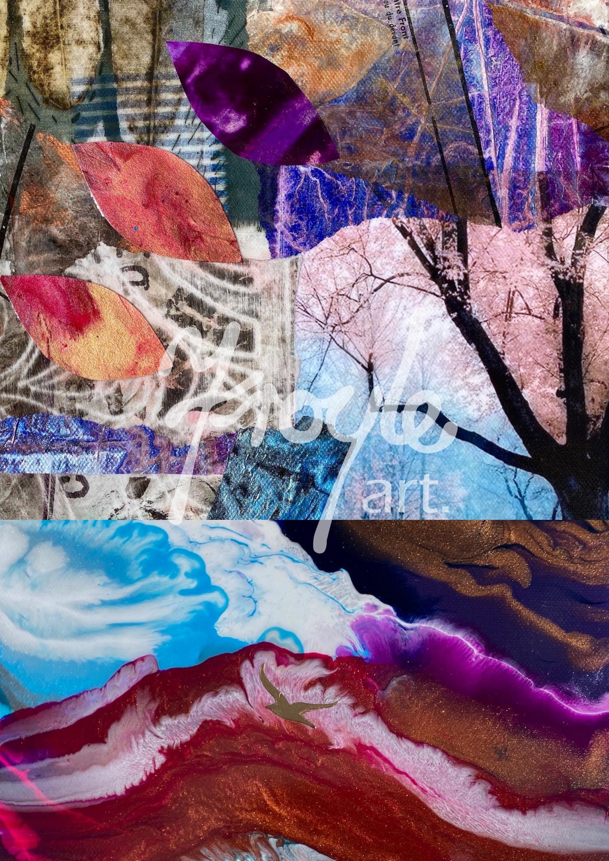 Lavish Beauty Digital Collage Paper, Instant Download Printable, Art ...