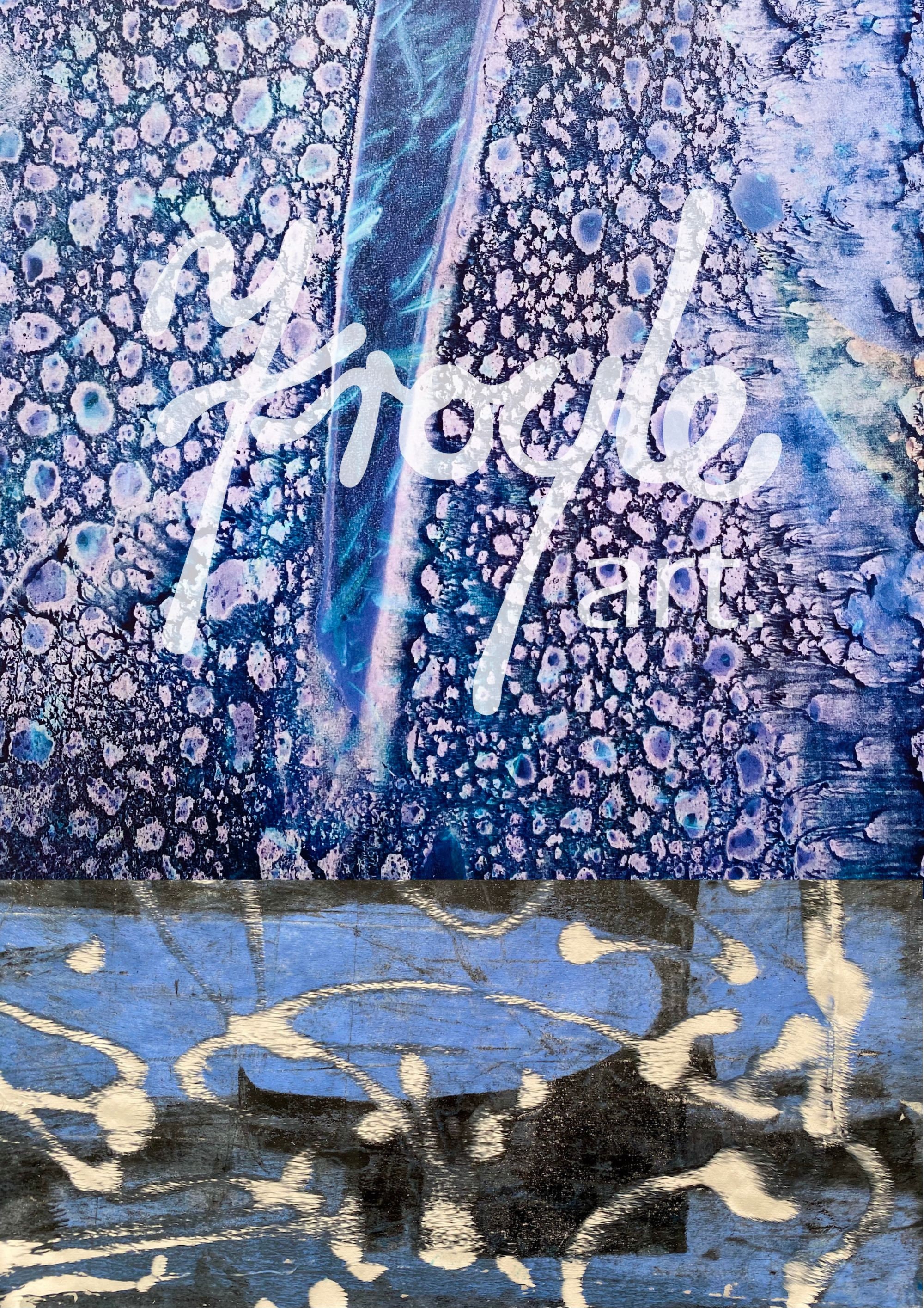 Abstract in Blue Digital Collage Paper Instant Download - Etsy