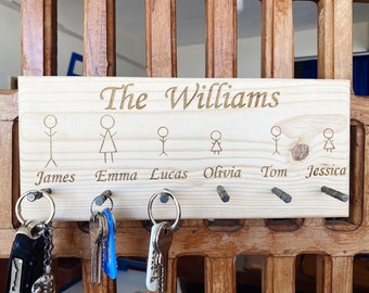 Wood Tree Key Holder - Etsy