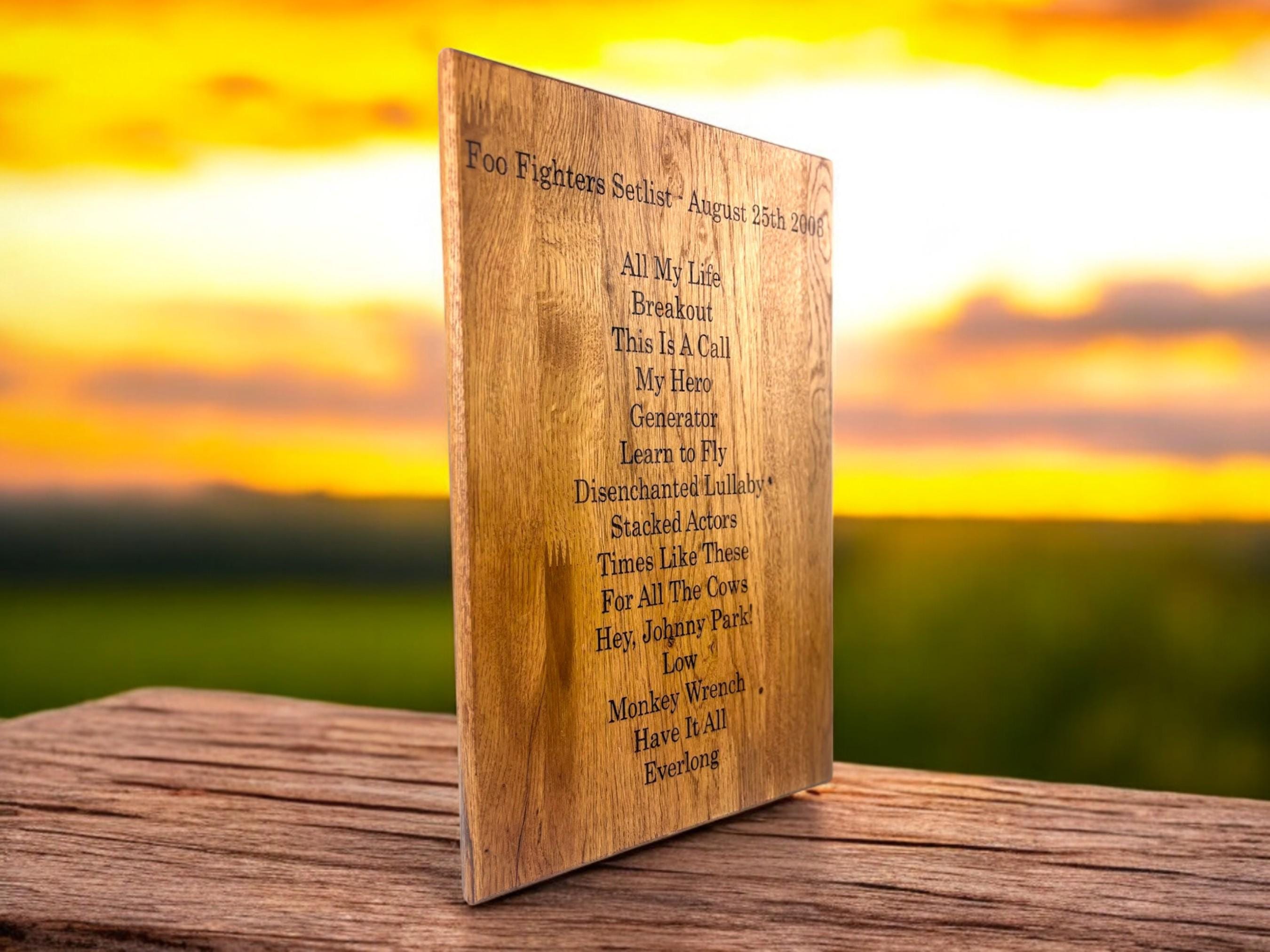 Personalized Wooden Poem Plaque - Custom Engraved Wood Sign - Unique ...