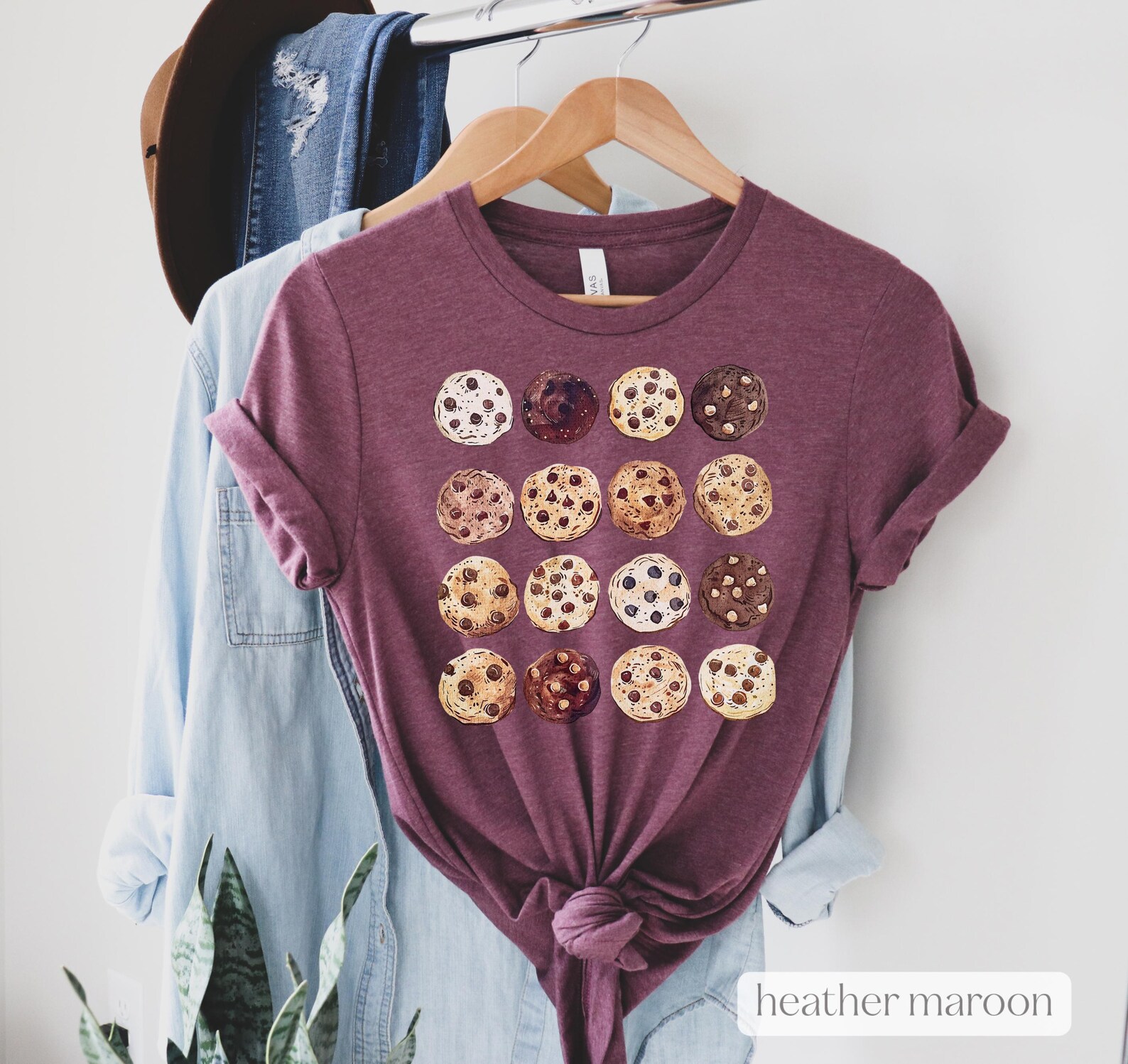 Vintage Cookies Collage Tshirt, Cookie Lover Shirt, Chocolate Chip ...