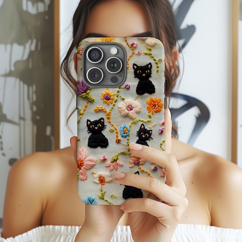 Embroidery Phone Case - Etsy
