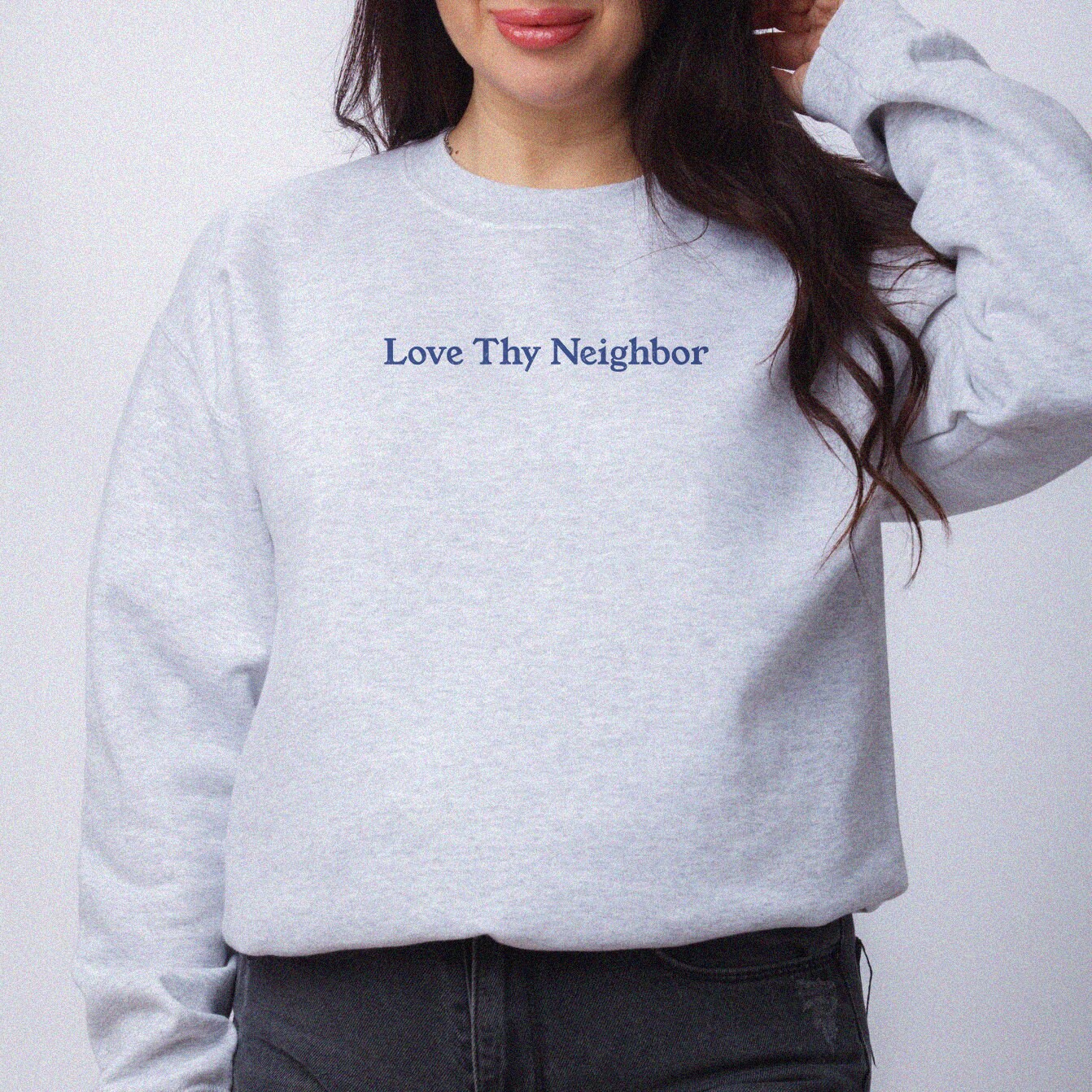 Parable of the Good Samaritan Bible Verse Crewneck, Minimalist Faith ...