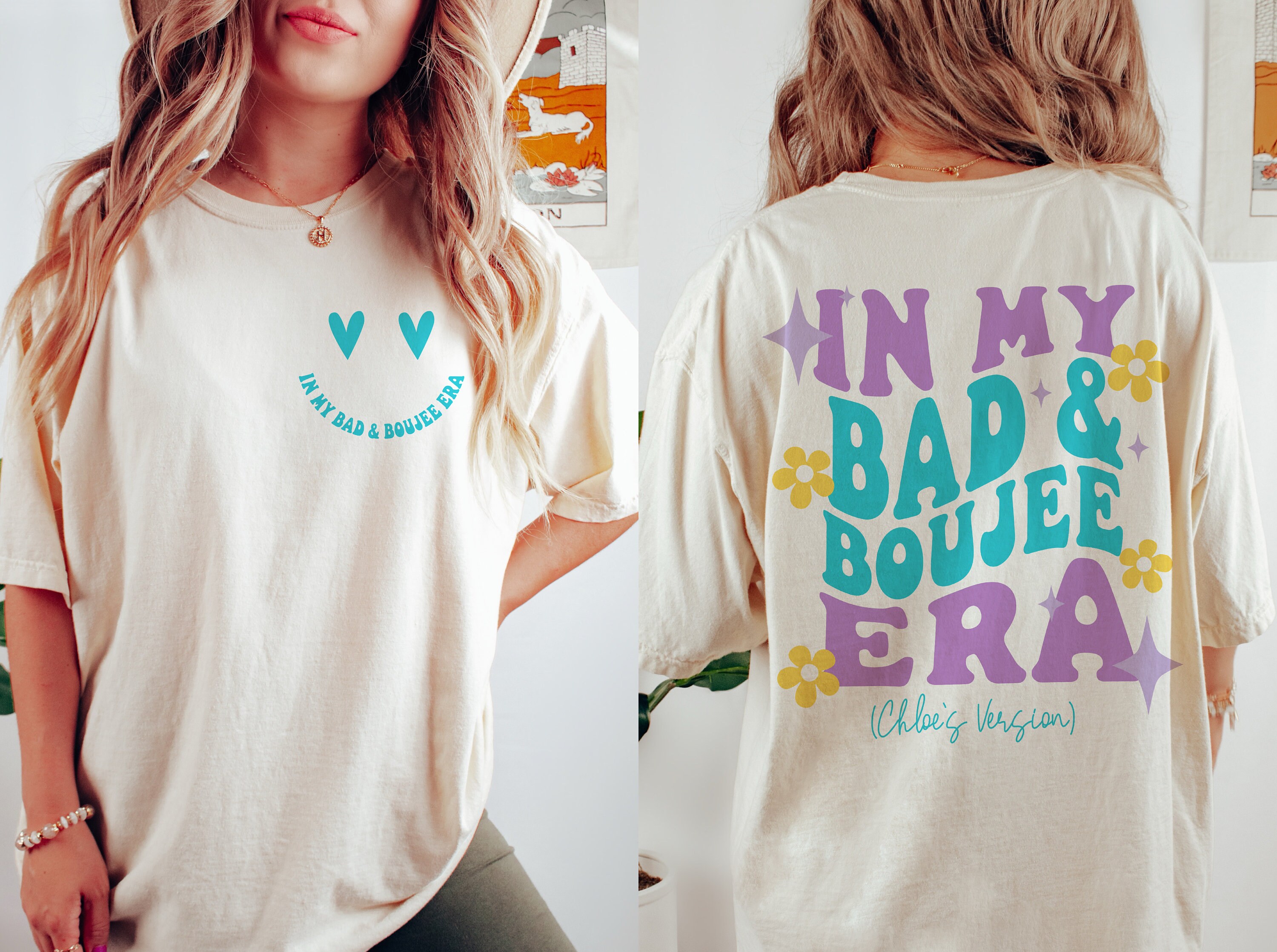 Personalized in My Bad & Boujee Era Comfort Colors T-shirt | Queen Bee ...
