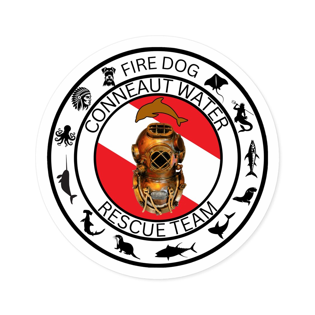 Conneaut Water Rescue Team Vinyl Stickers, 4 X 4 and 6 X 6 - Etsy