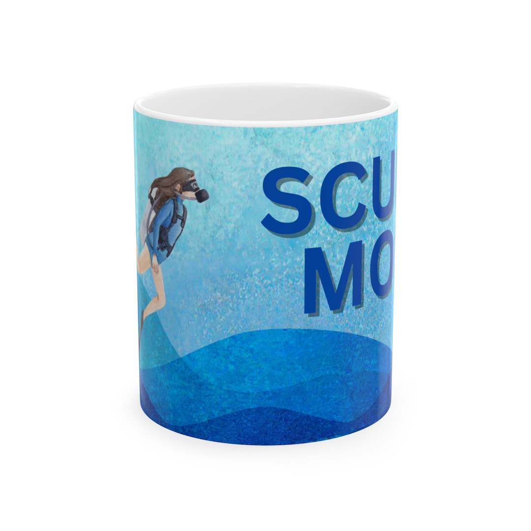 SCUBA MOM Coffee Mug: Female Diver Gift, Ocean Lover - Etsy
