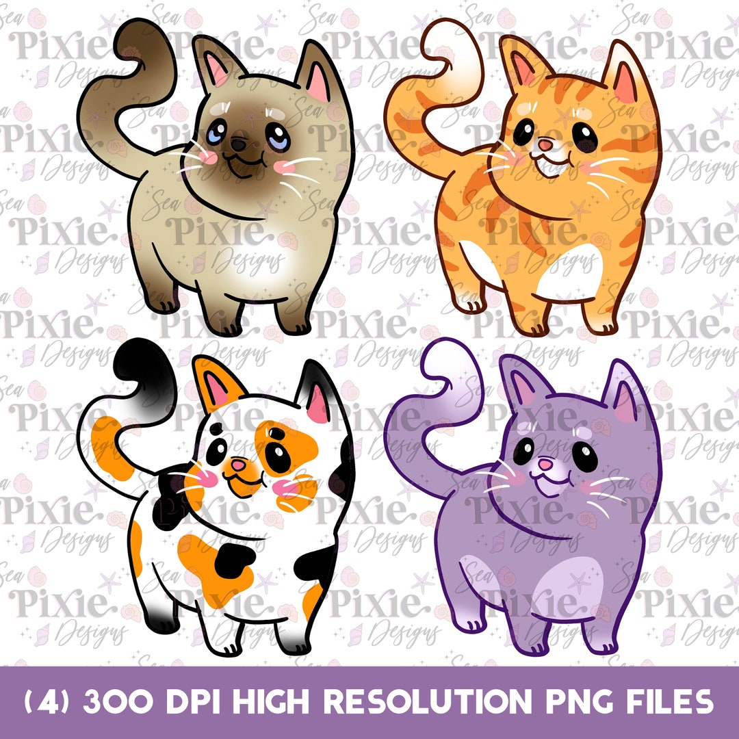 PNG Design Instant Download Cat Kitten Cute Animal Transparent ...