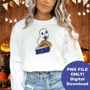 Cute Boo Berry Ghost Pie Halloween Pack PNG File Instant Download Cute ...