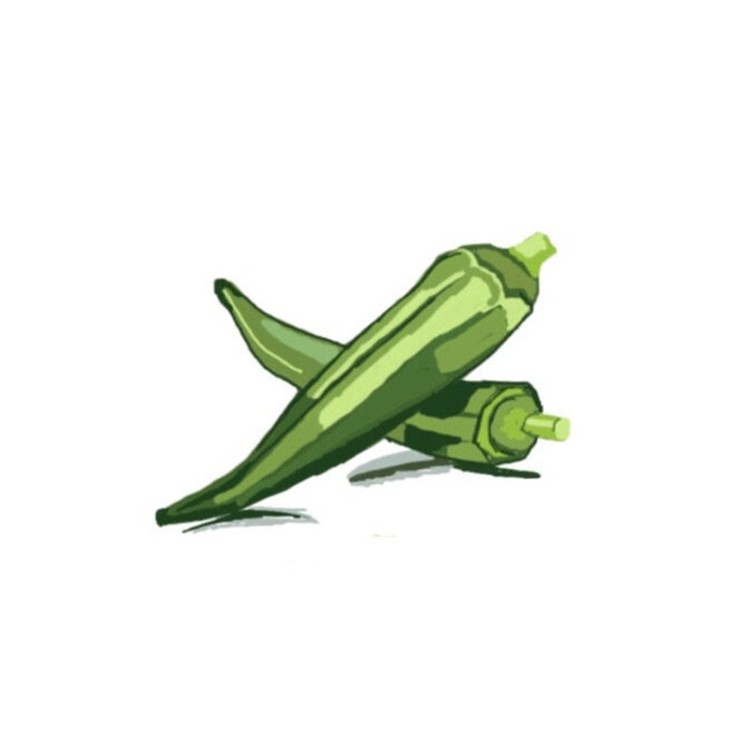 Okra Vegetable Print Kitchen Wall Art Wall Decor Digital Art Home Decor ...