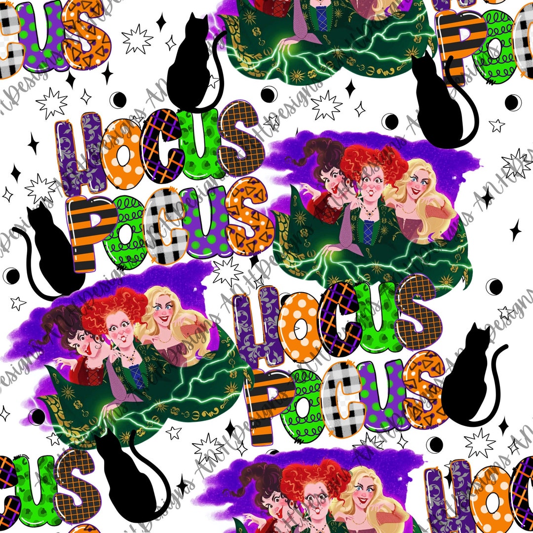 Hocus Pocus Seamless File | Seamless Design | Png Downoad | Digital ...