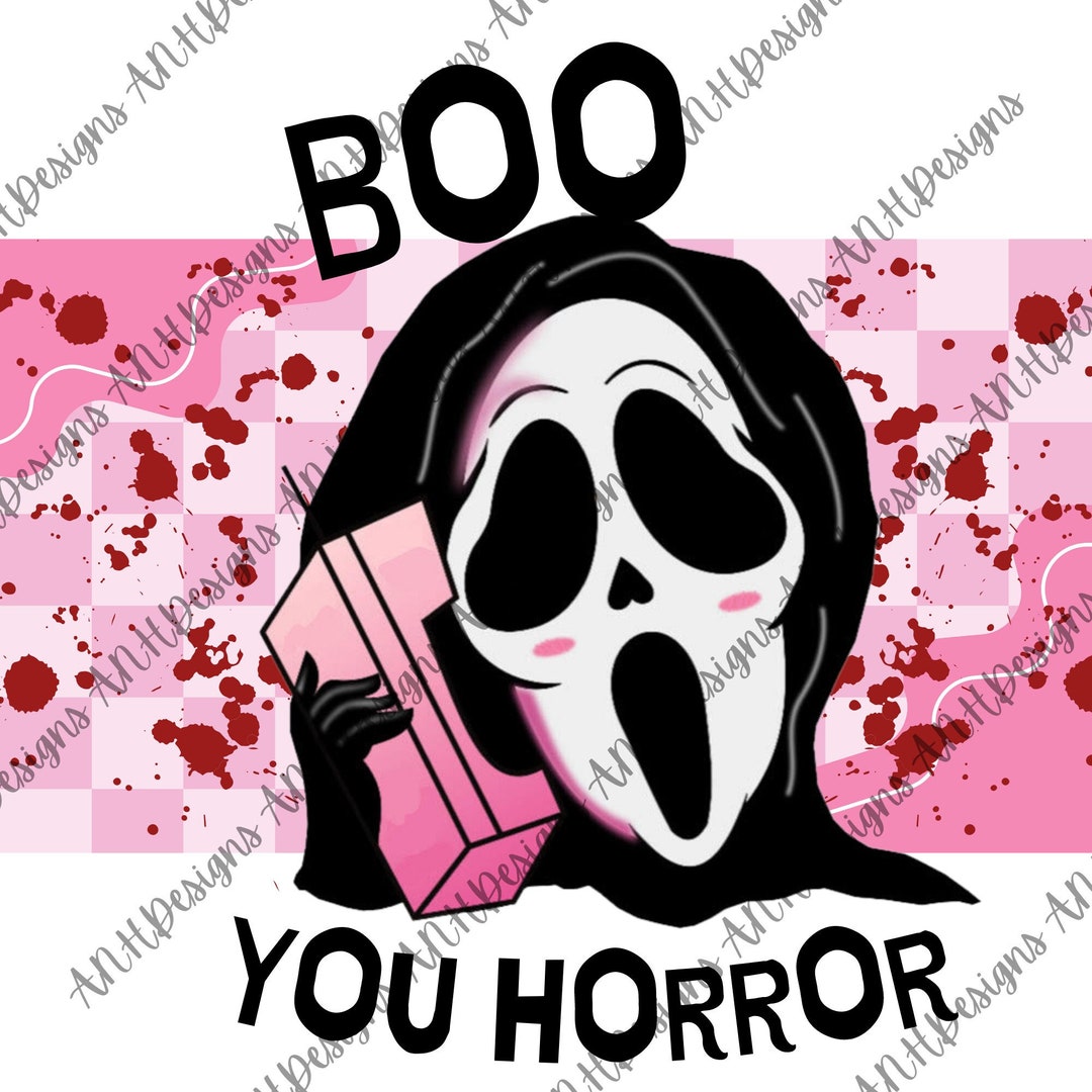 Boo You Horror Scream Digital Design | Halloween Design | Sublimation ...