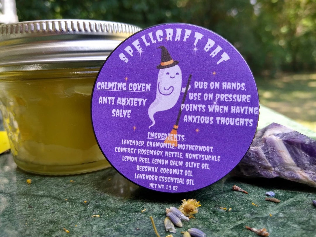CALMING COVEN - Anti Anxiety Salve, Handcrafted Potions, Herbal Healing ...