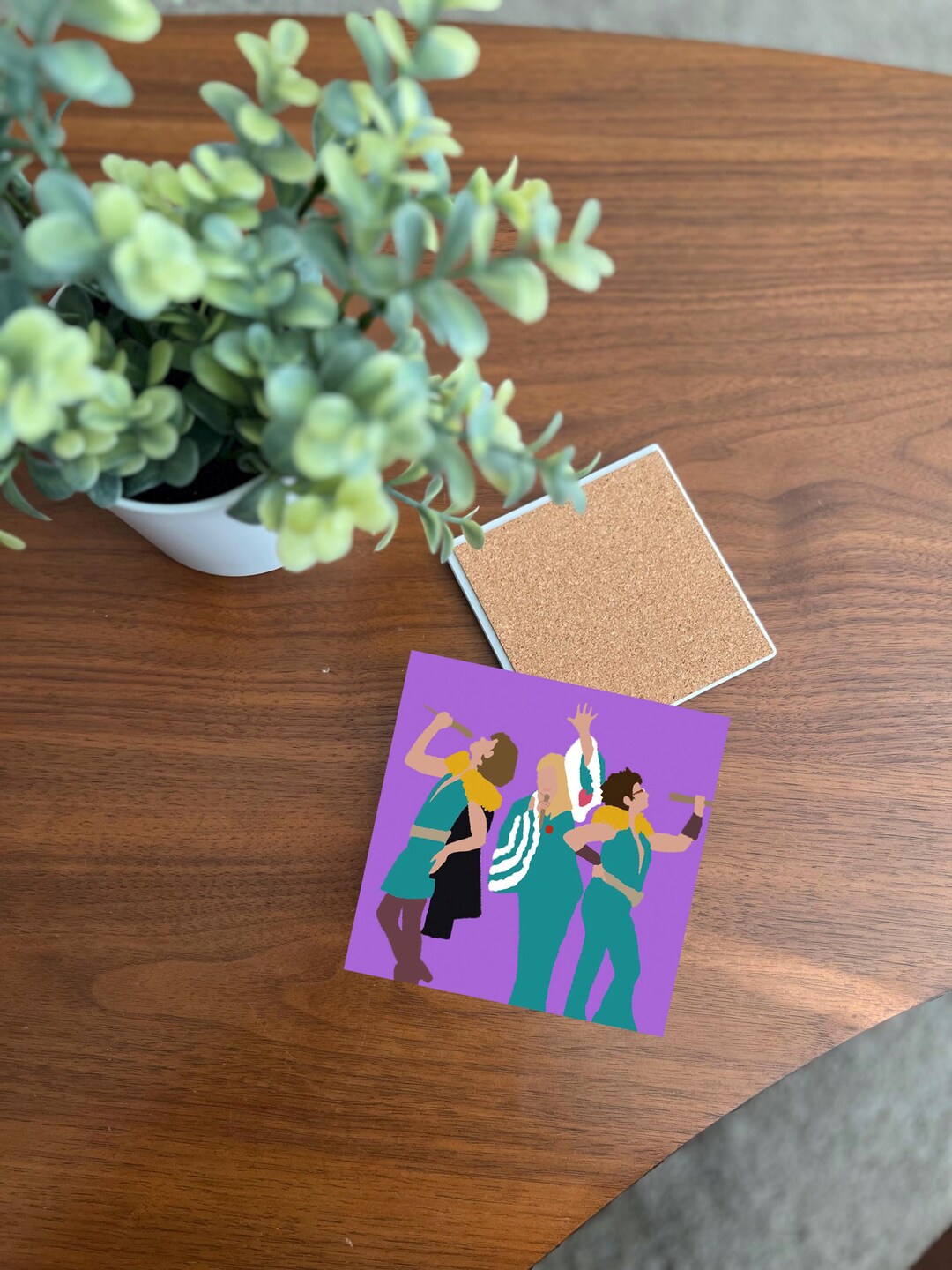 Mamma Mia! Movie Coaster W/ Matte Finish and Cork Back | Custom Made W ...