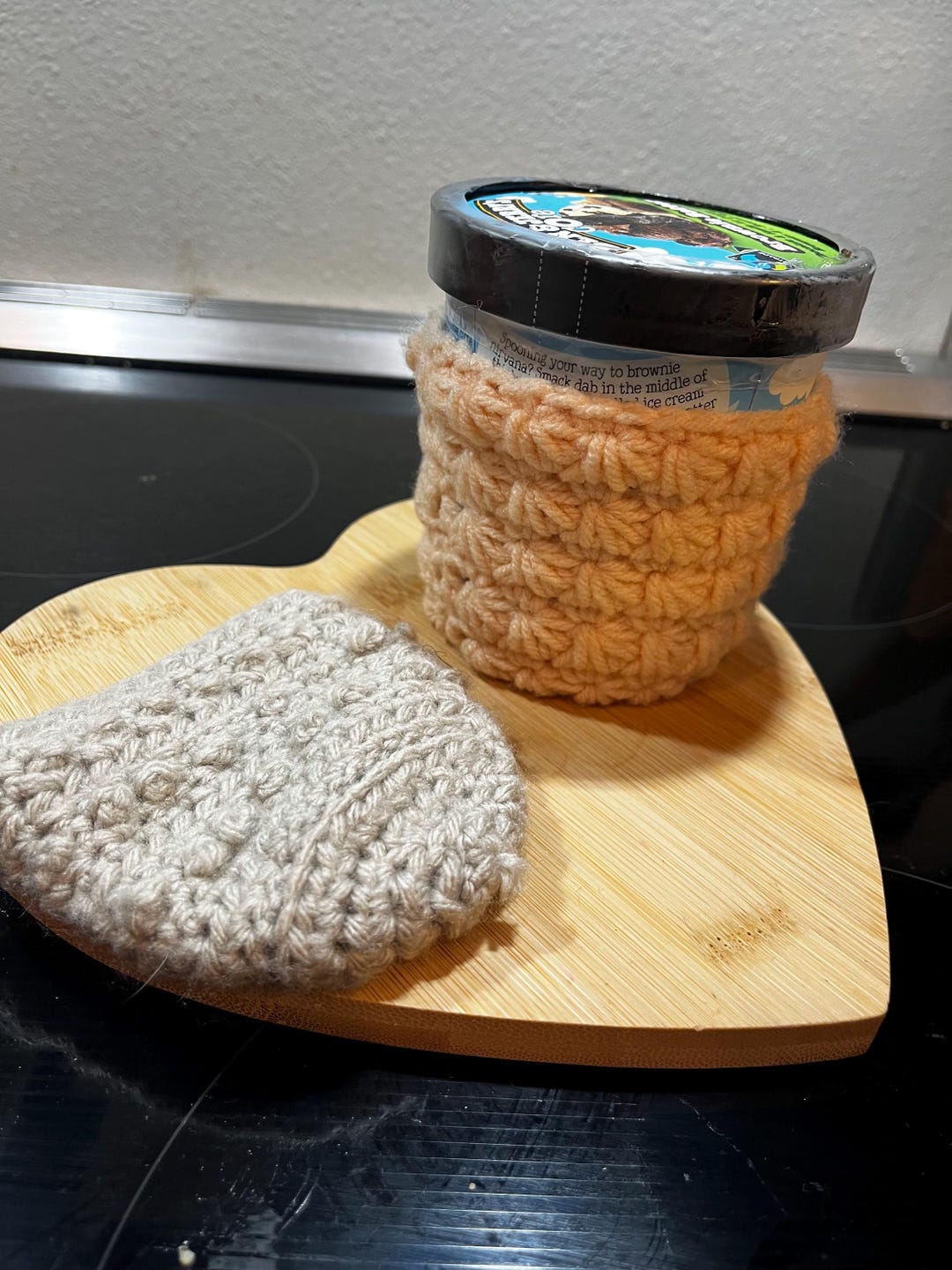 Handmade Crocheted Ice Cream Pint Cozy: Kitchen Accessory - Etsy