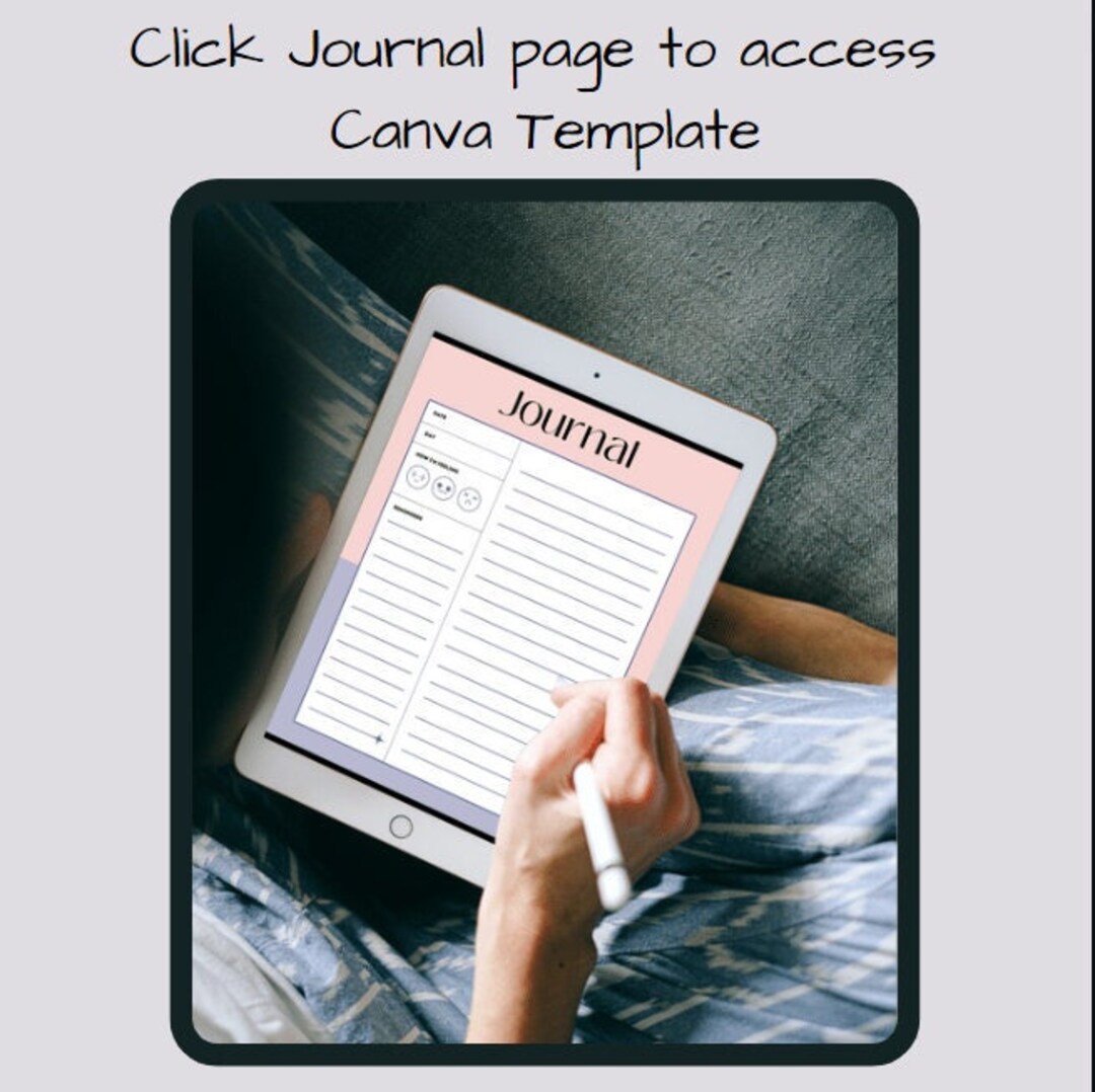 Daily Journal Canva Template - Etsy