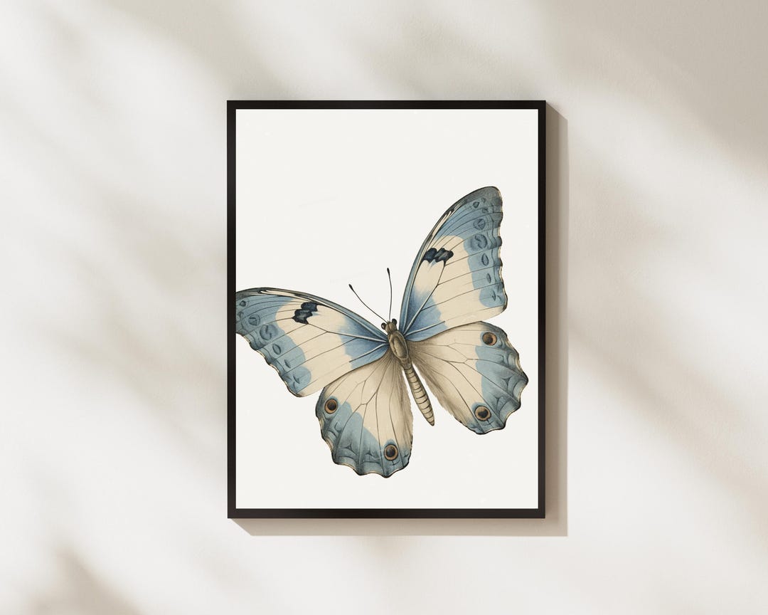 Butterfly Print, Natural Decor, Boho Wall Art, Nursery Decor, Butterfly ...