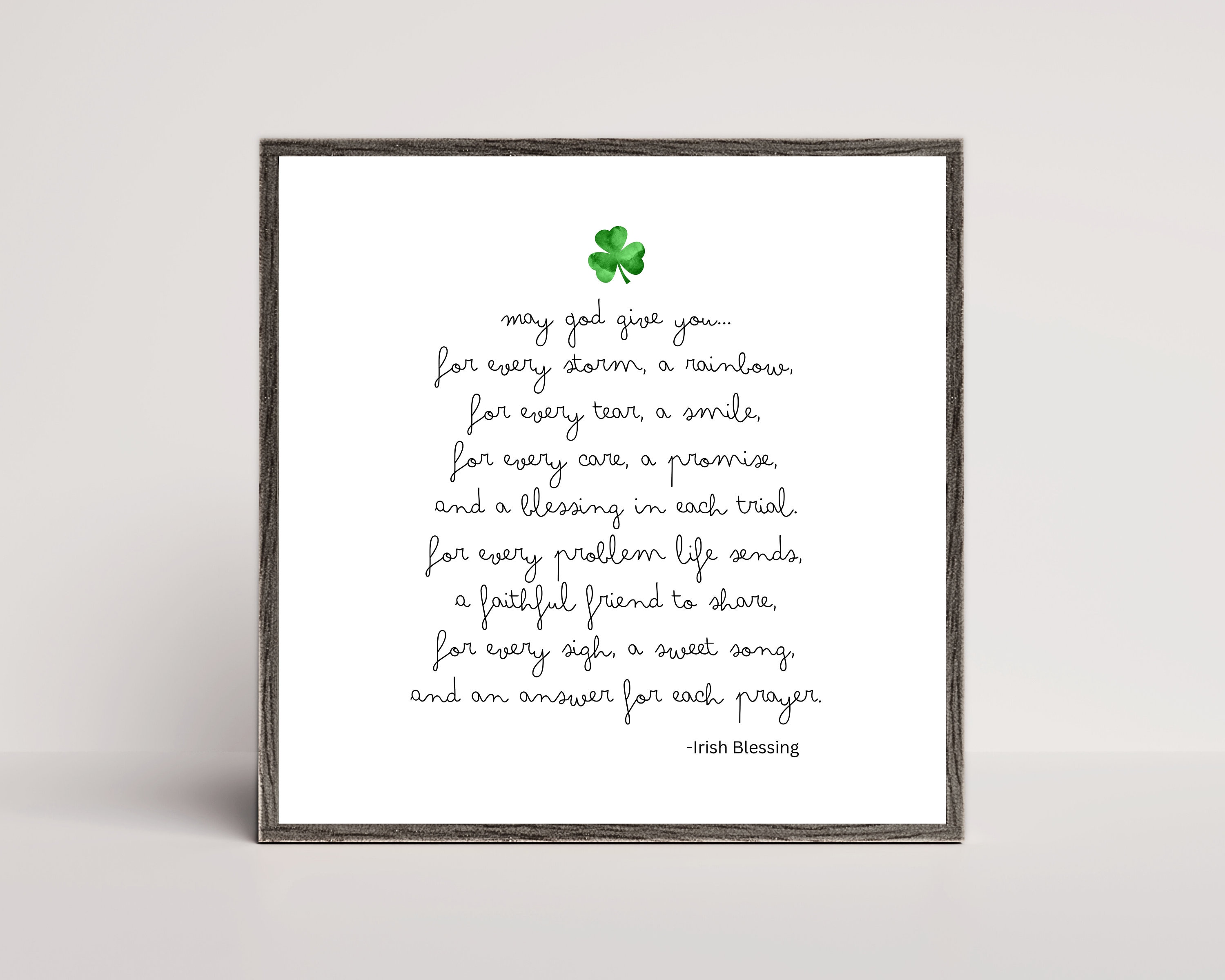 May God Give You for Every Storm, Irish Blessing, Inspirational Quotes ...