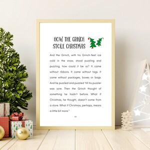 Printable How the Grinch Stole Christmas | Dr Seuss | Children's Book ...