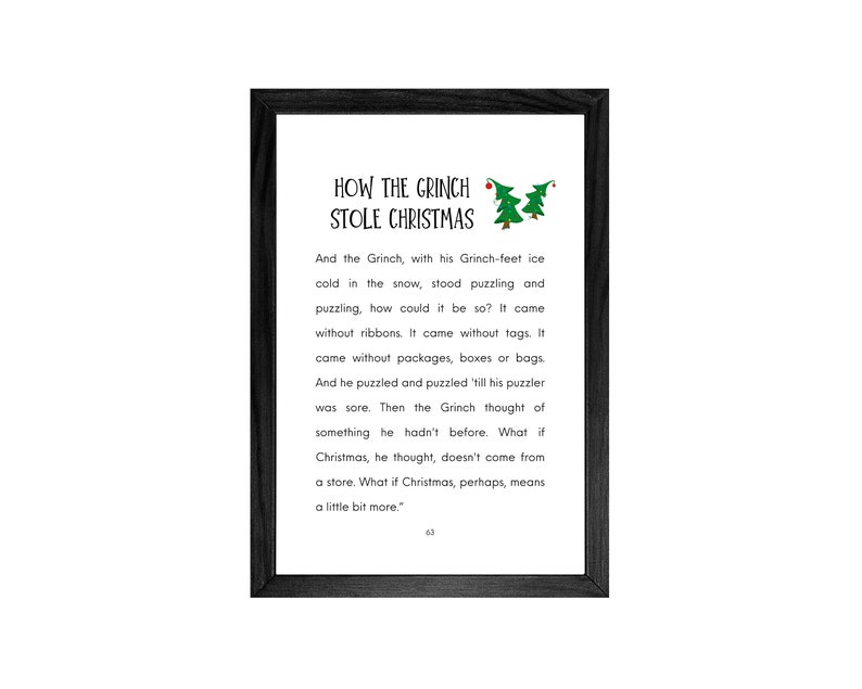 Printable How the Grinch Stole Christmas | Dr Seuss | Children's Book ...