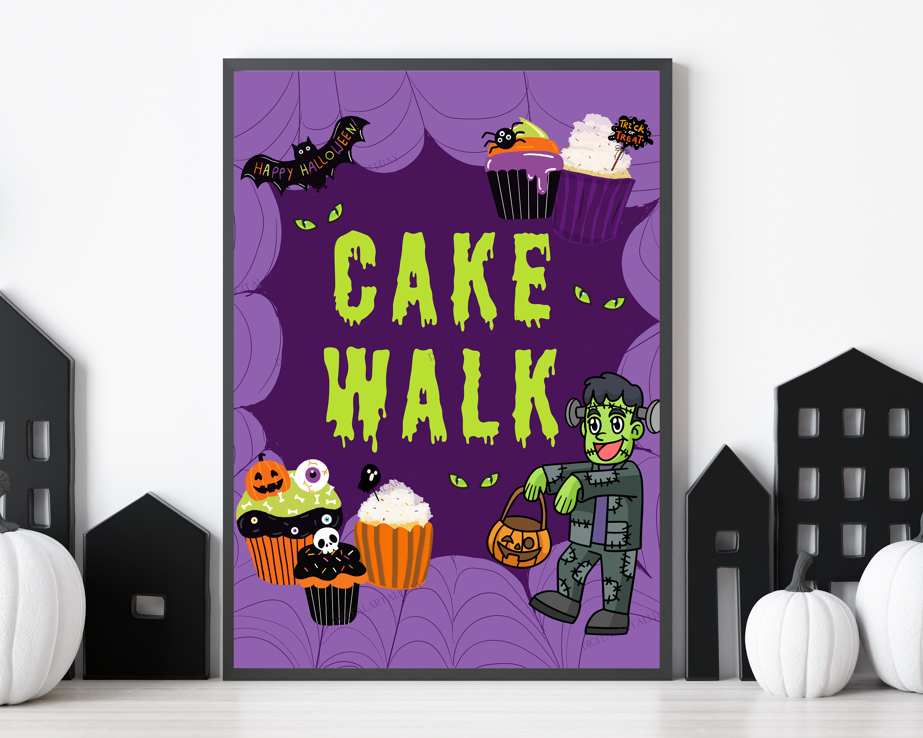 Halloween Cake Walk Sign Digital Print, Instant Download - Etsy