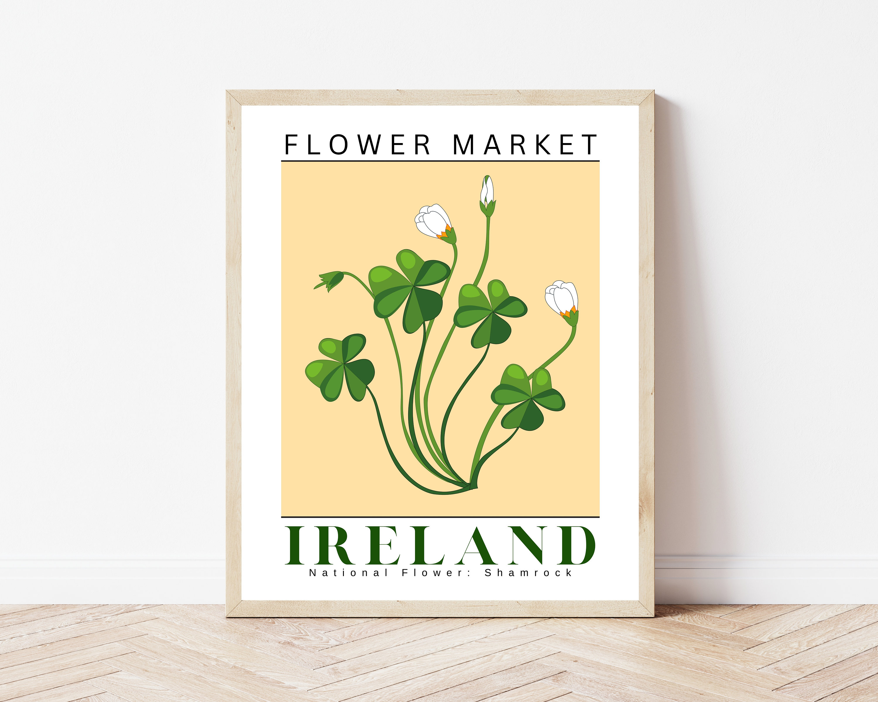 Ireland Flower Market Printable, St. Patrick's Day Decor, Irish Wall ...