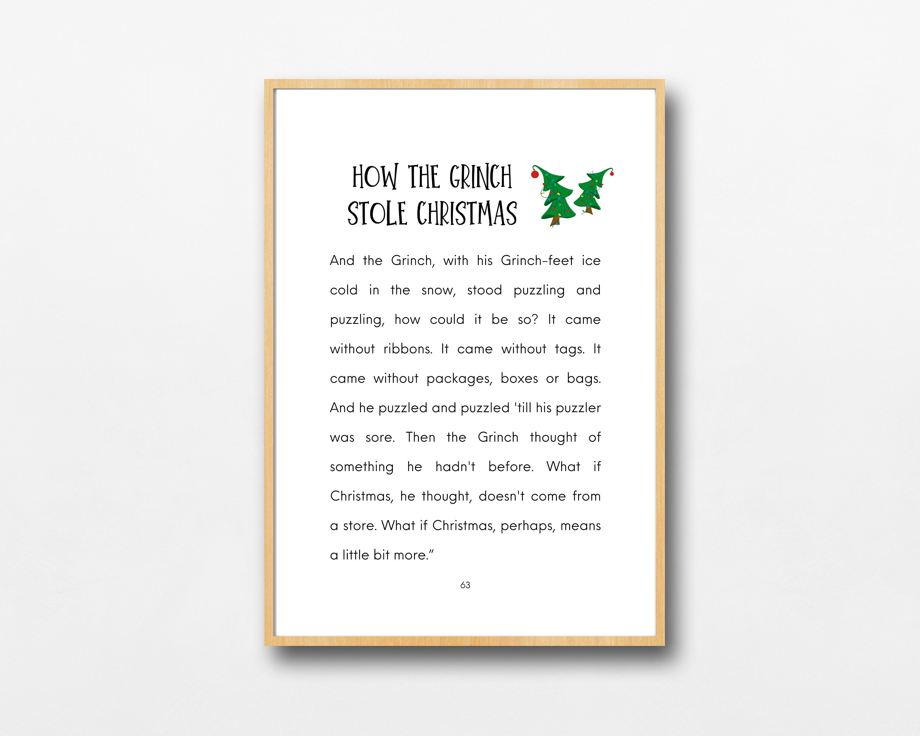 Printable How the Grinch Stole Christmas | Dr Seuss | Children's Book ...
